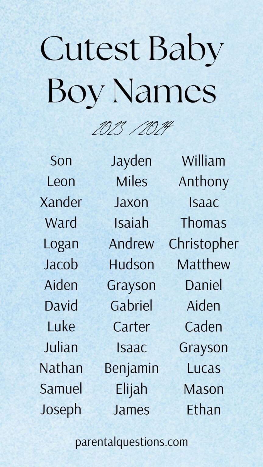 100 Popular Baby Boy Names for 2023: Top Names for Your Little One