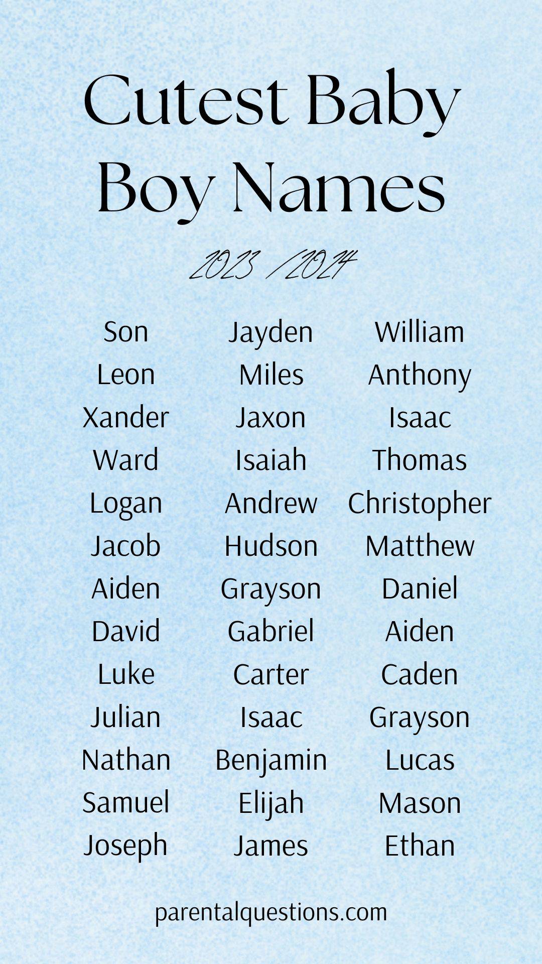 100 Popular Baby Boy Names for 2023: Top Names for Your Little One