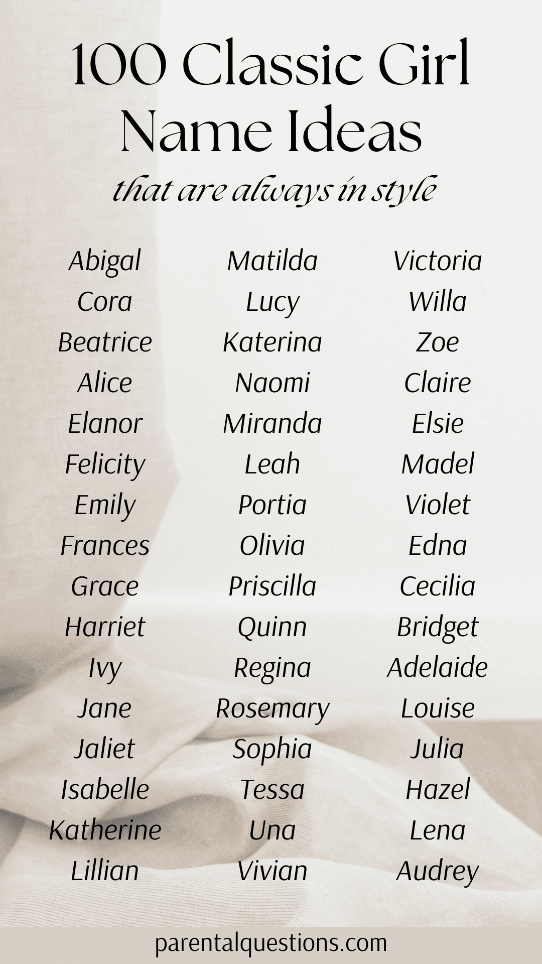 100 Popular Classical Baby Girl Names: Timeless Choices for Your Little One