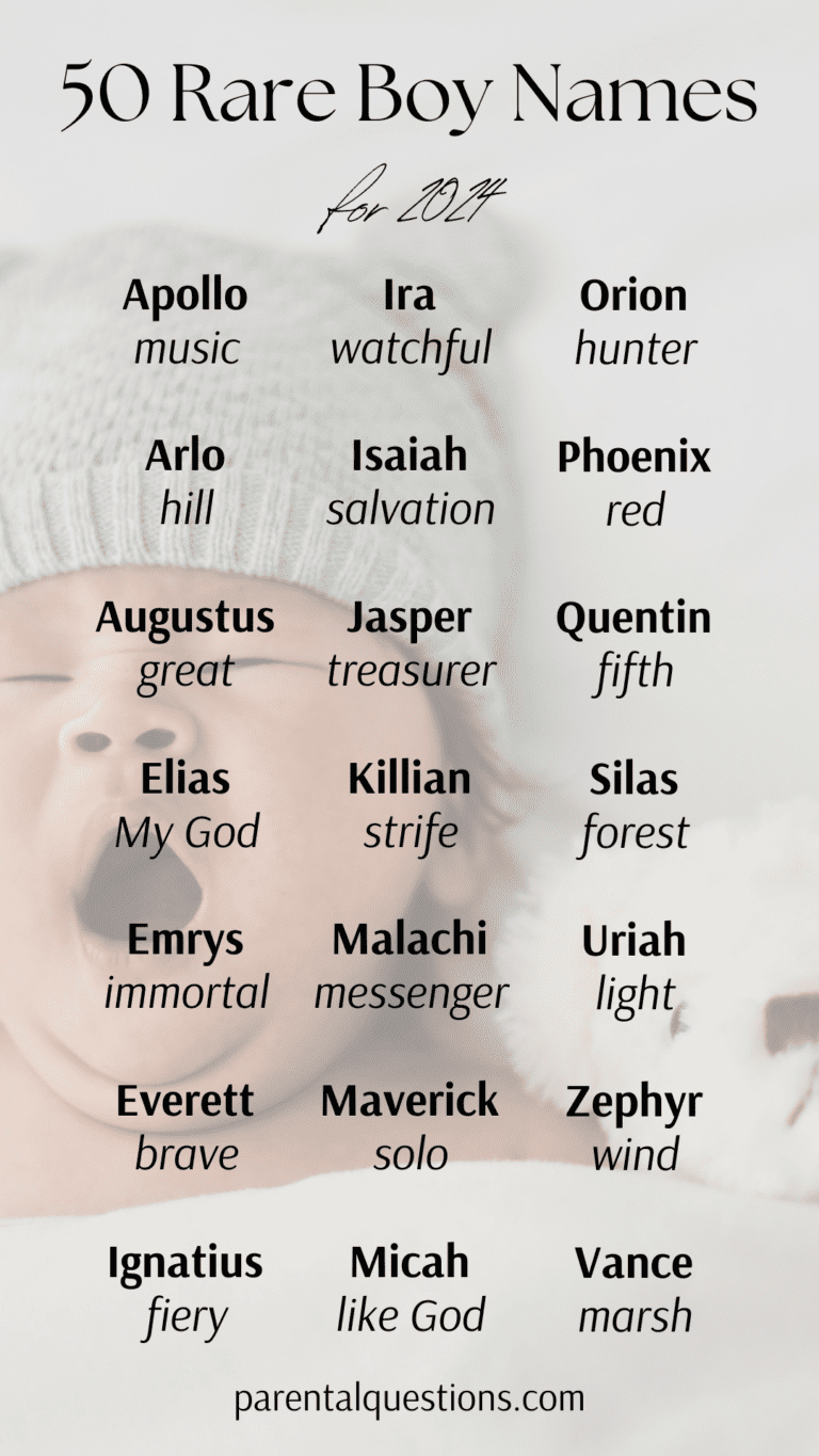 Top 50 Popular Rare Baby Boy Names: Unique and Meaningful Options for ...
