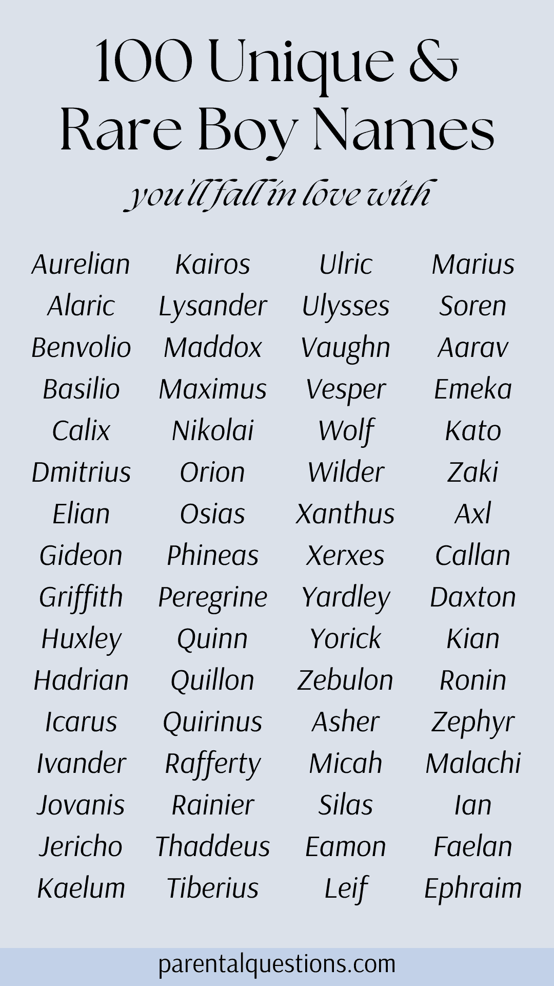 Top 200 Popular Rare Baby Boy Names in 2024
